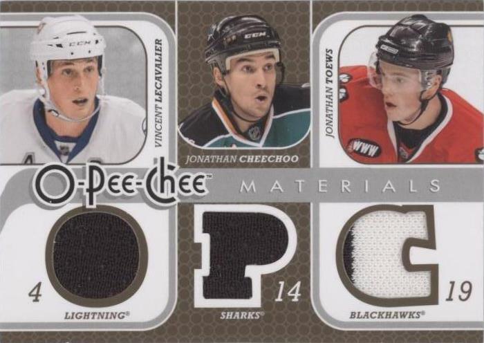 2008-09 O-Pee-Chee - Triple Materials Jonathan Toews, Vincent ...