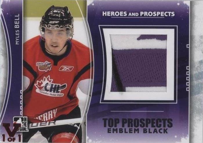 2011-12 In the Game Heroes and Prospects - Top Prospects Black Emblem ...