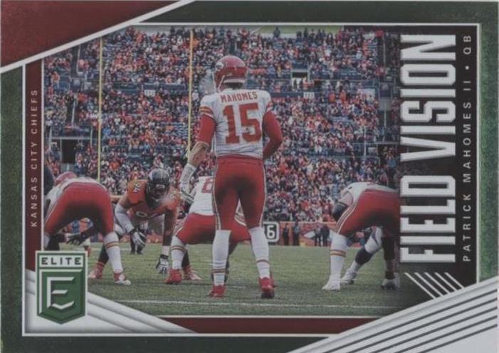 2019 Panini Donruss Elite - Field Vision Patrick Mahomes II #FV-1 Green ...