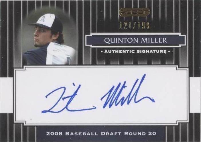 2008 Razor Signature Series - Quinton Miller #183 Black /199 (AU, RC ...