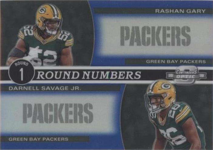 2019 Panini Contenders Optic - Round Numbers Blue #RN-RD Rashan Gary ...