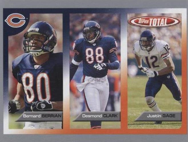 2005 Topps Total - Silver #81 Bernard Berrian, Justin Gage, Desmond ...