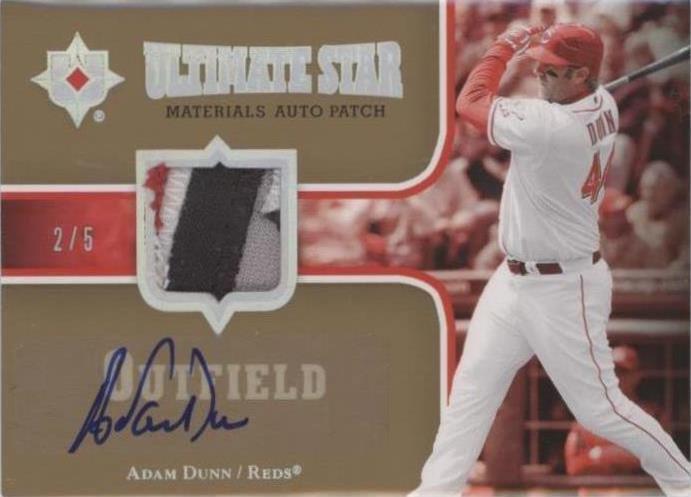 2007 Ultimate Collection - Ultimate Star Materials Adam Dunn #SM-AD ...