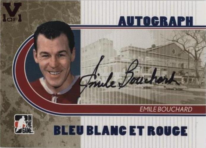 2008-09 In the Game Bleu Blanc et Rouge - Autographs Bleu ITG Vault ...