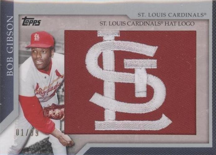 2010 Topps - Jumbo Packs Manufactured Hat Logo Relic Bob Gibson #MHR-35 ...