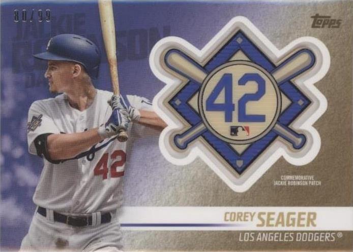 2018 Topps Update Series - Jackie Robinson Day Manufactured Patch Gold ...