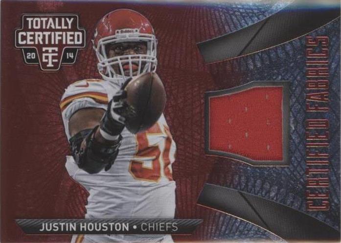 2014 Panini Totally Certified - Certified Fabrics Justin Houston #CF-JH ...