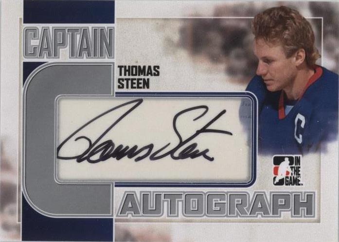 2011-12 In the Game Captain-C Series - Autograph Silver #A-TST Thomas ...
