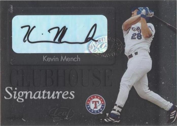 2003 Leaf - Clubhouse Signatures Kevin Mench #18 Silver /100 (AU) for ...