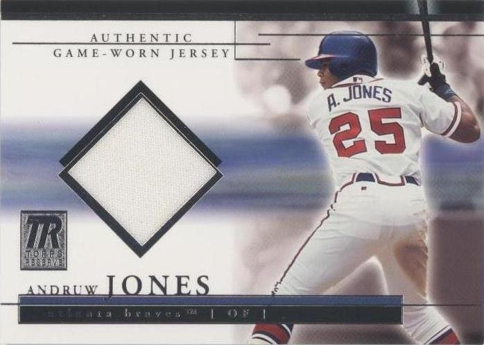 2002 Topps Reserve - Jerseys Andruw Jones #TRJ-AJ (MEM) for sale online | eBay