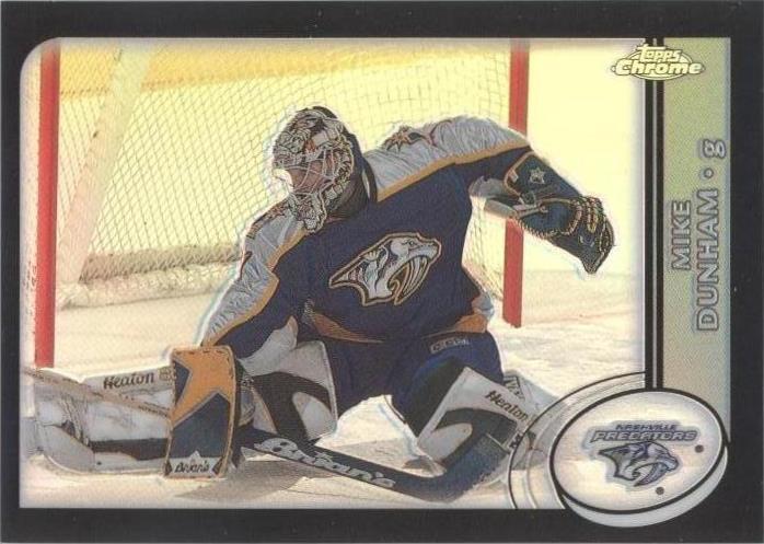 2002-03 Topps Chrome - Black Refractor #110 Mike Dunham /100 for sale ...
