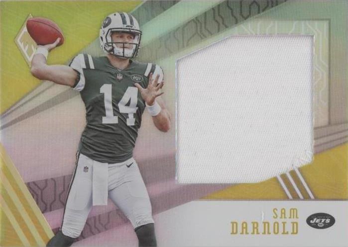 2018 Panini Phoenix - RPS Jumbo Memorabilia Yellow Prime #1 Sam Darnold ...
