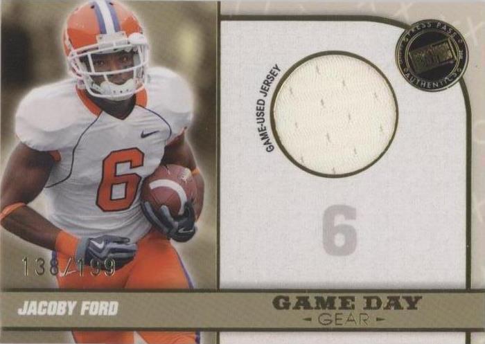 2010 Press Pass Portrait Edition - Game Day Gear Jacoby Ford #GDG-JF ...