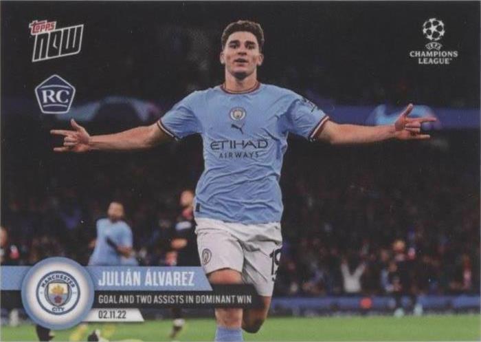 2022-23 Topps Now UCL - Julian Alvarez #065 /2139 (RC) for sale online ...