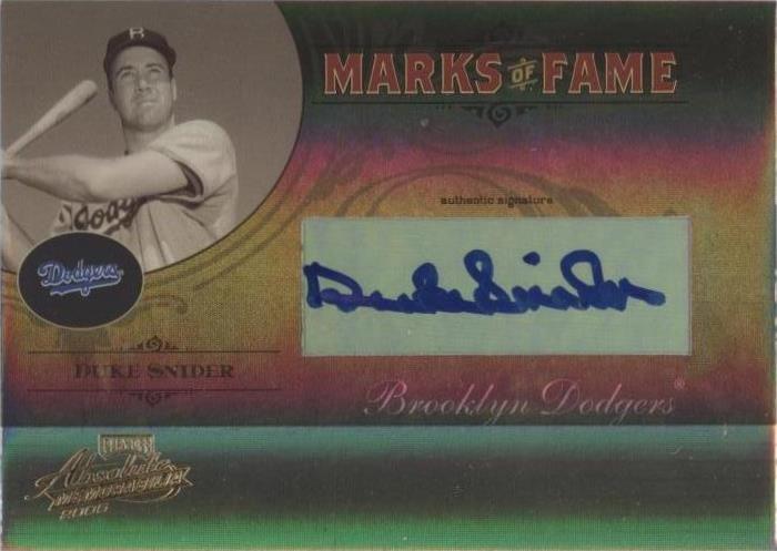 2005 Playoff Absolute Memorabilia - Marks of Fame Spectrum Signatures # ...