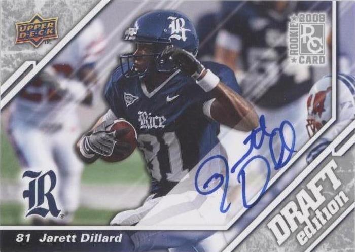 2009 Upper Deck Draft Edition - Jarett Dillard #40 Autographs (AU, RC ...