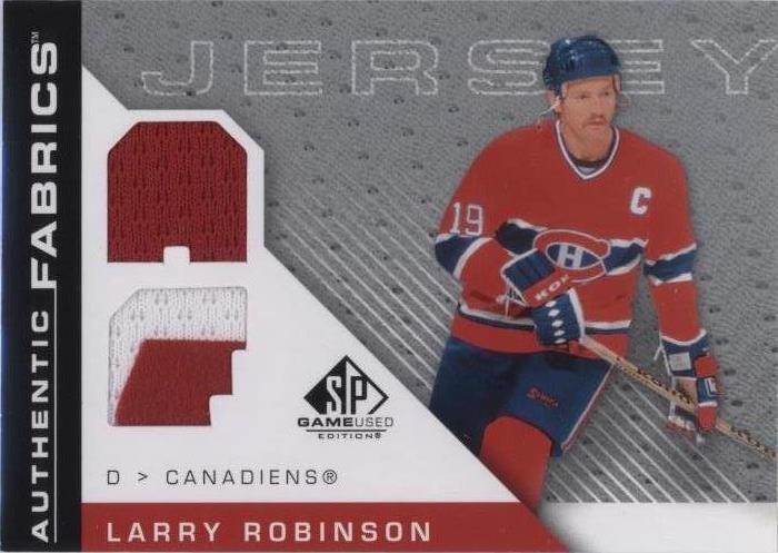 2007-08 SP Game Used Edition - Authentic Fabrics #AF-LR Larry Robinson (MEM) for sale online | eBay