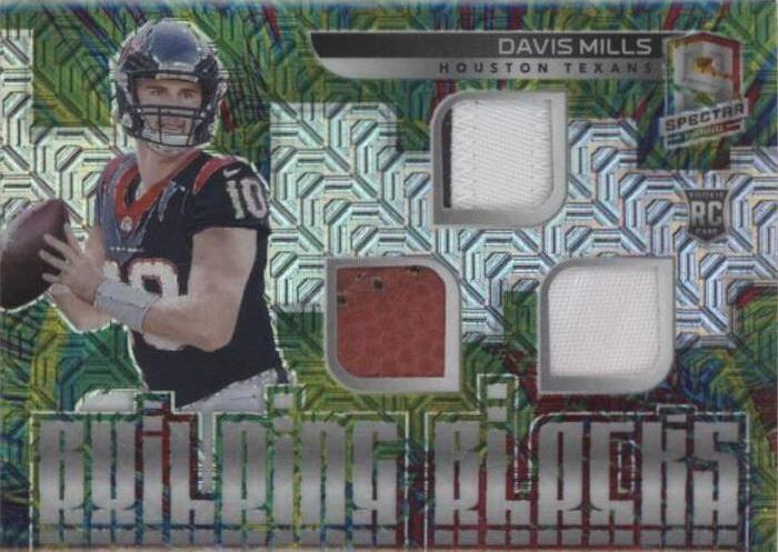 2021 Panini Spectra - Building Blocks Davis Mills #BB-DM Meta Prizm /25 ...