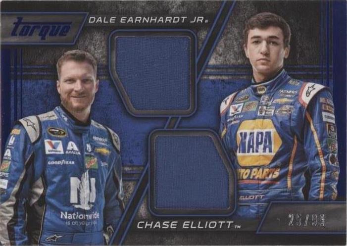 2016 Panini Torque - Pairings Materials Dale Earnhardt Jr., Chase Elliott #PM-EE Blue /99 (MEM ...