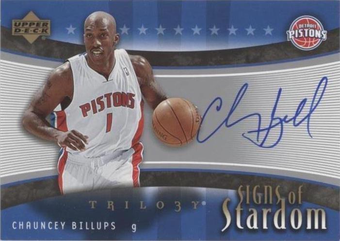 2005-06 Upper Deck Trilogy - Signs of Stardom Chauncey Billups #SS-CH ...