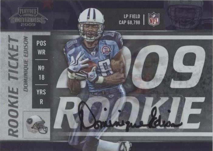 2009 Playoff Contenders - Dominique Edison #162 (AU, RC) for sale ...