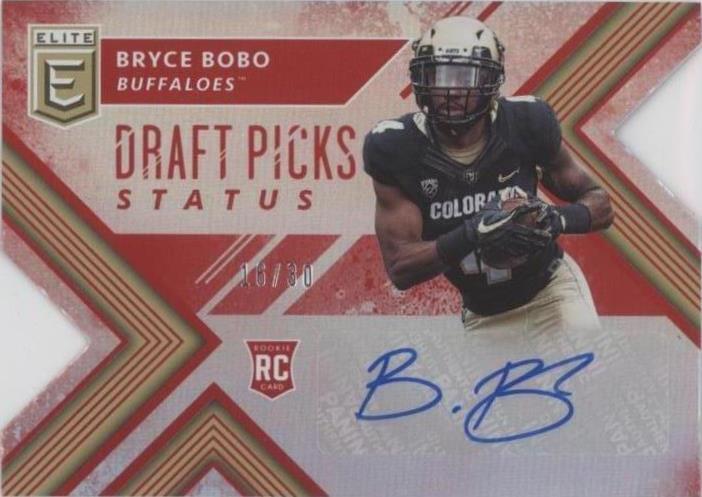 2018 Panini Elite Draft Picks - Draft Picks Bryce Bobo #168 Status Red ...