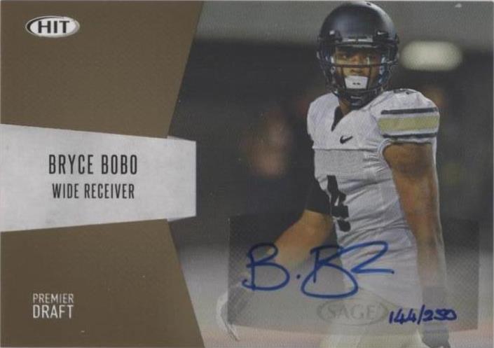 2018 Sage Hit - Autographs Gold #A-57 Bryce Bobo /250 (AU, RC) for sale ...
