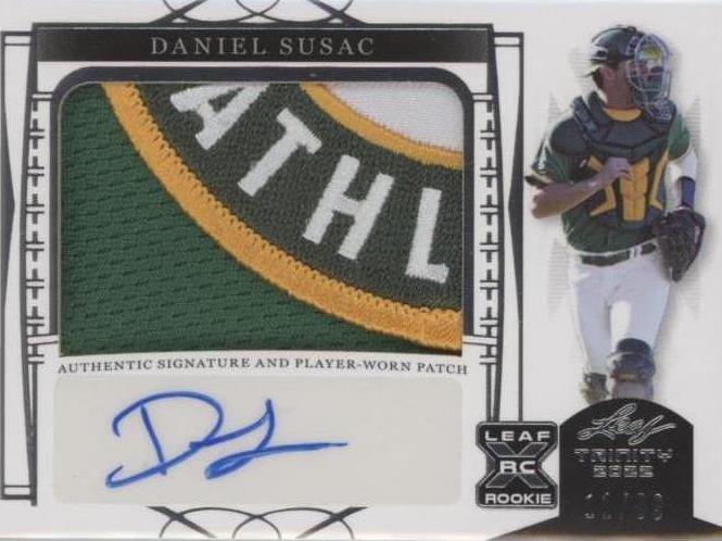 2022 Leaf Trinity - Patch Autographs Silver Foil #PA-DS1 Daniel Susac ...