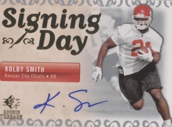 2007 SP Rookie Threads - Signing Day Kolby Smith #SDA-KS (AU, RC) for ...
