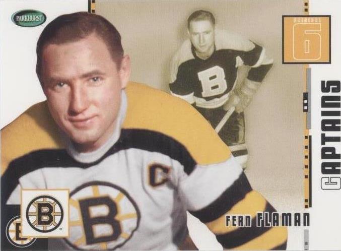 2003-04 Parkhurst Original Six Boston Bruins - Captains #74 Fern Flaman ...