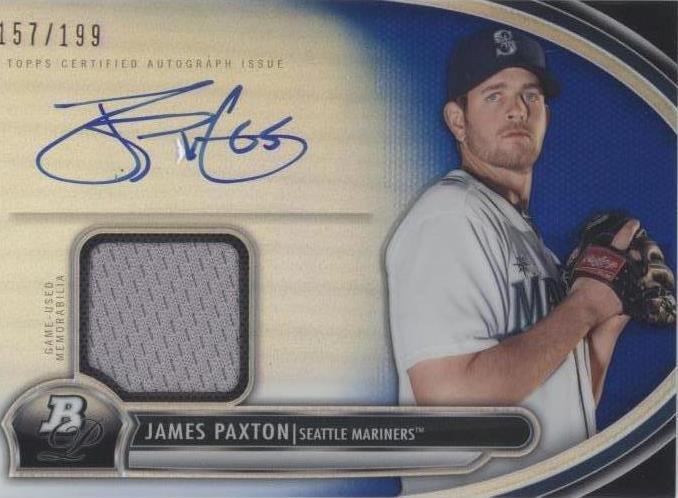 2013 Bowman Platinum - Autographed Relic Blue Refractor #AR-JPA James ...