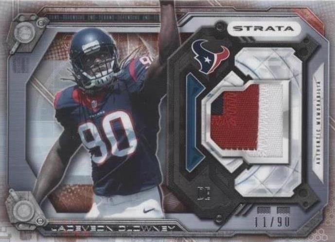 2014 Topps Strata - Relics Jadeveon Clowney #SR-JC Topaz Patch /90 (MEM ...