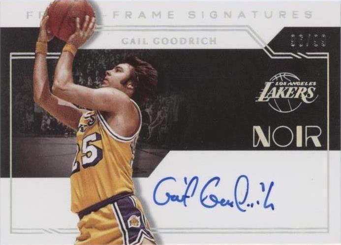 2020-21 Panini Noir - Freeze Frame Signatures Gail Goodrich #FF-GGR /99 ...