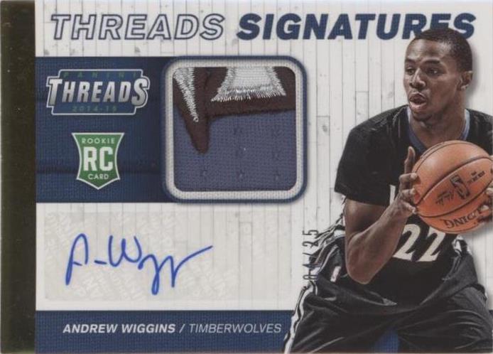 2014-15 Panini Threads - Rookie Threads Signatures Prime #1 Andrew ...