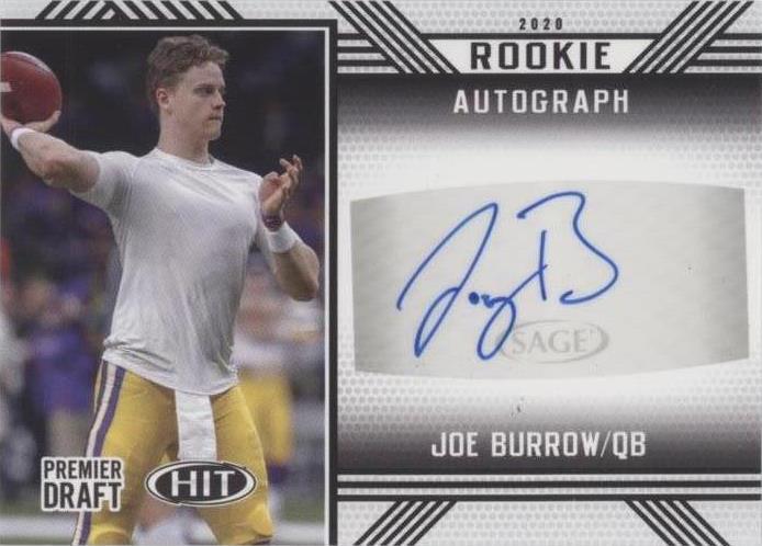 2020 Sage Hit - Rookie Autographs #A78 Joe Burrow (AU, RC) for sale ...