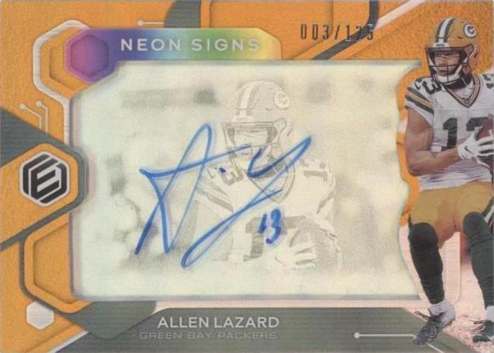 2020 Panini Elements - Neon Signs Allen Lazard #NS-AL Orange /125 (AU ...