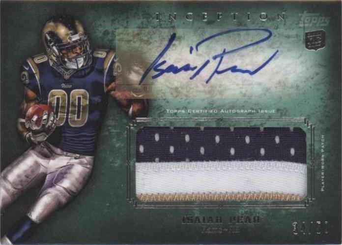 2012 Topps Inception - Rookie Autographed Jumbo Patch Green #AJP-IP ...
