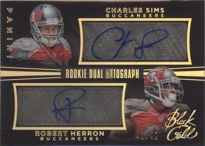 2014 Panini Black Gold - Rookie Dual Autograph Charles Sims, Robert ...