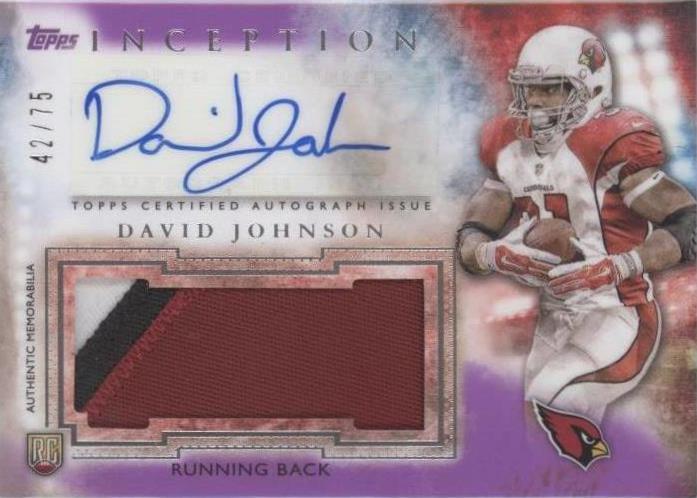 2015 Topps Inception - Autographed Jumbo Patches Purple #AJP-DJO David ...