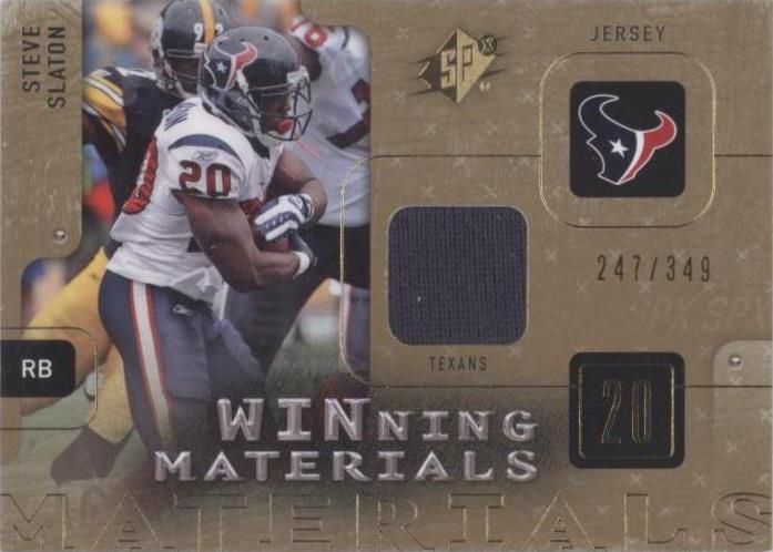 2009 SPx - Winning Materials #W-SS Steve Slaton /349 (MEM) for sale ...