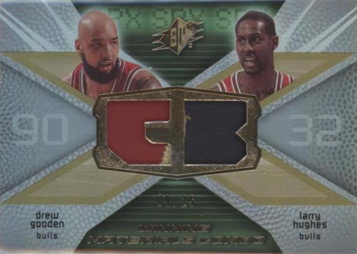 2008-09 SPx - Winning Materials Combo Larry Hughes, Drew Gooden #WMC-HG ...