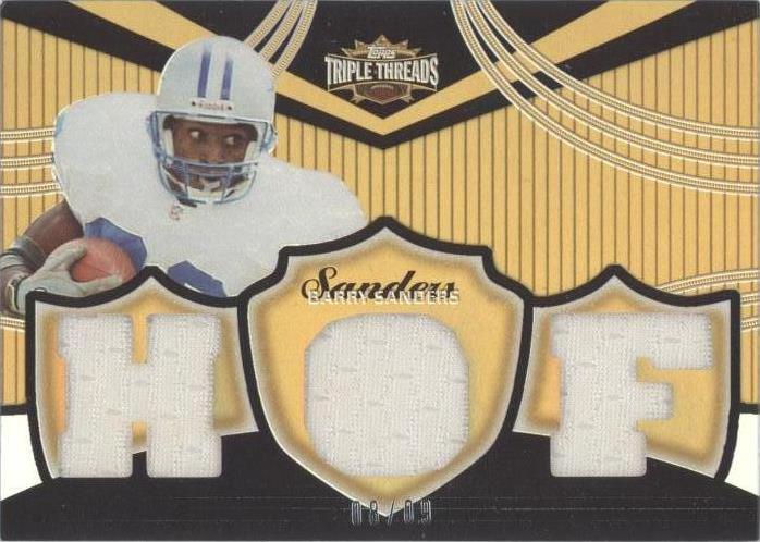 2006 Topps Triple Threads - Relics Gold #TTR-111 Barry Sanders /9 (MEM ...