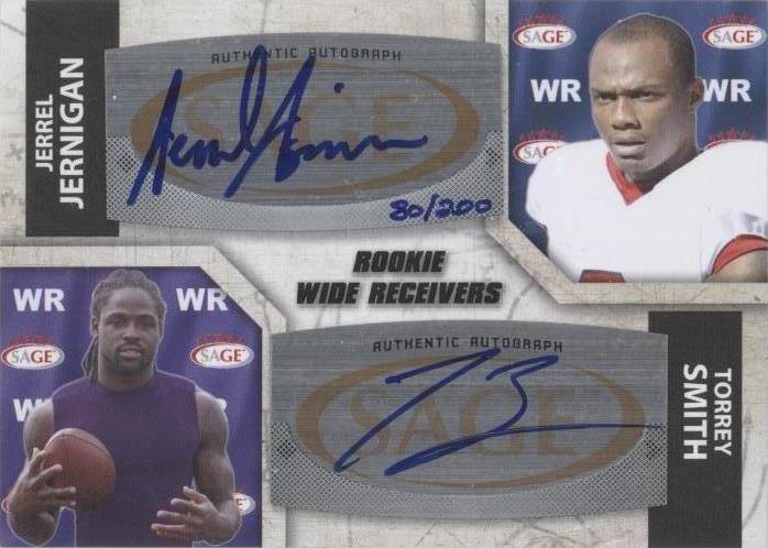 2011 SAGE Five Star - Dual Autographs #A-120 Torrey Smith, Jerrel ...