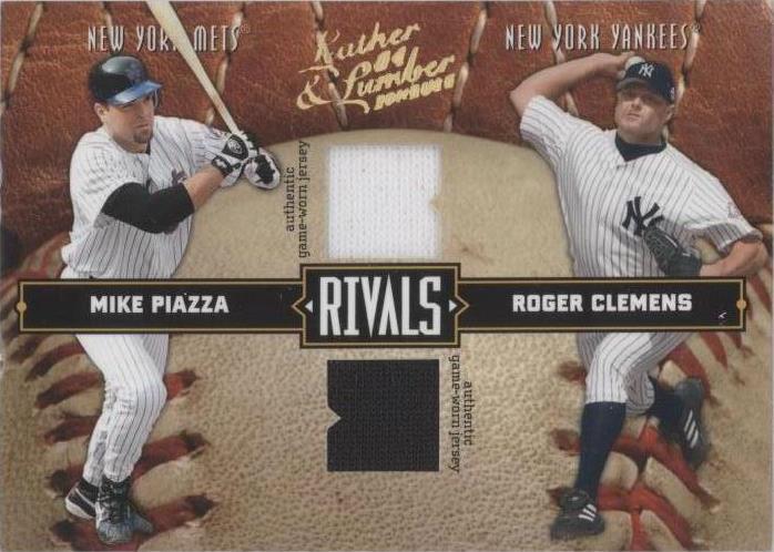 2004 Donruss Leather & Lumber - Rivals Materials #LLR-5 Roger Clemens ...