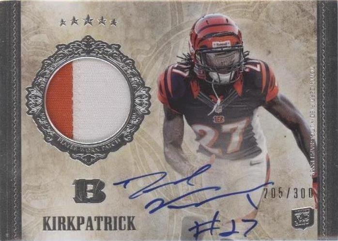 2012 Topps Five Star - Rookie Patch Autograph Dre Kirkpatrick #178 /300 ...