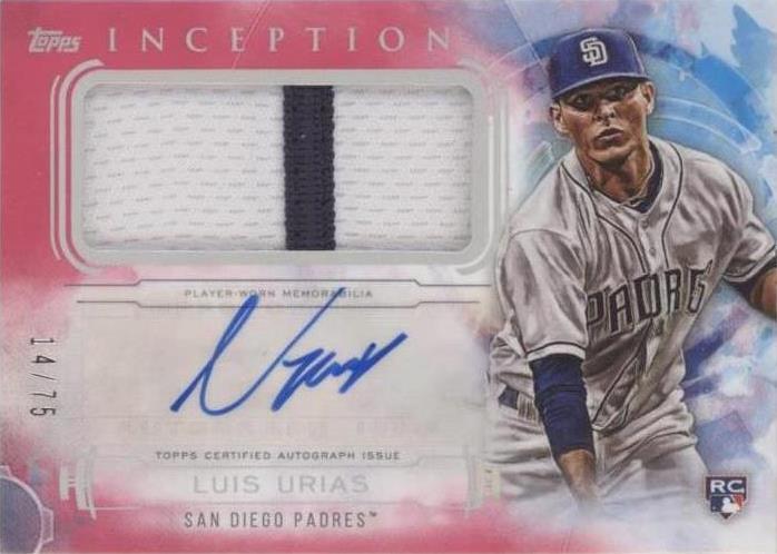 2019 Topps Inception - Inception Autograph Patch Magenta #IAP-LU Luis ...
