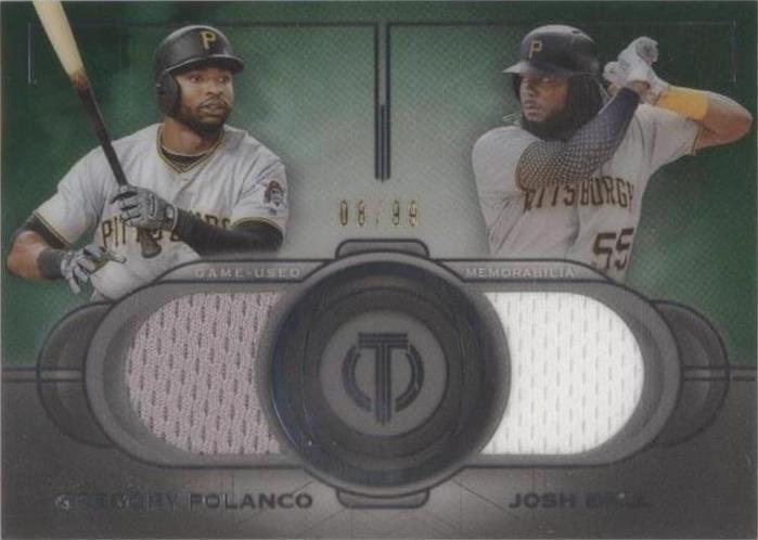 2019 Topps Tribute - Dual Records Josh Bell, Gregory Polanco #DR-PB ...