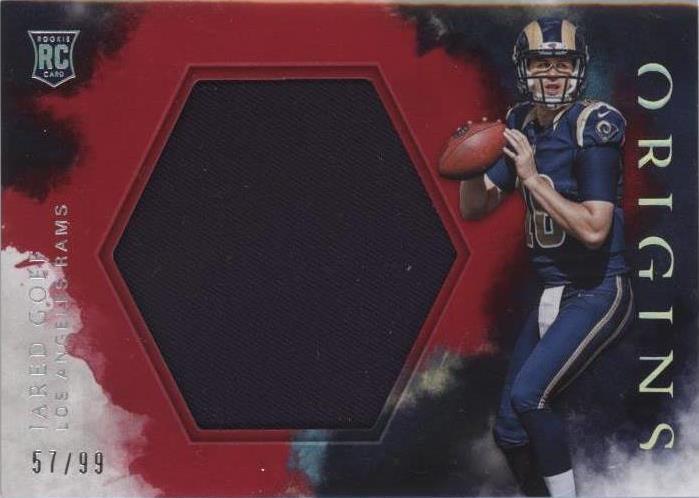 2016 Panini Origins - Rookie Jumbo Jerseys Jared Goff #RJJ-JG Red /99 ...