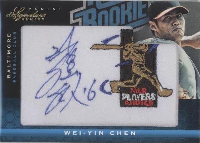 2012 Panini National Treasures - Signature Series Wei-Yin Chen #174 ...
