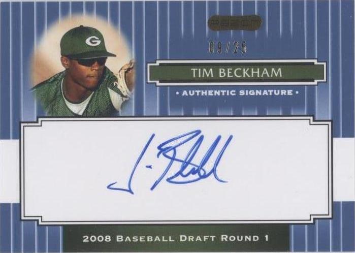2008 Razor Signature Series - Tim Beckham #101 Blue /25 (AU, RC) for ...